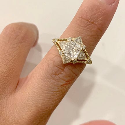 Shop Compass Diamond Engagement Ring - Deco Fine Jewelry! - Giacomelli